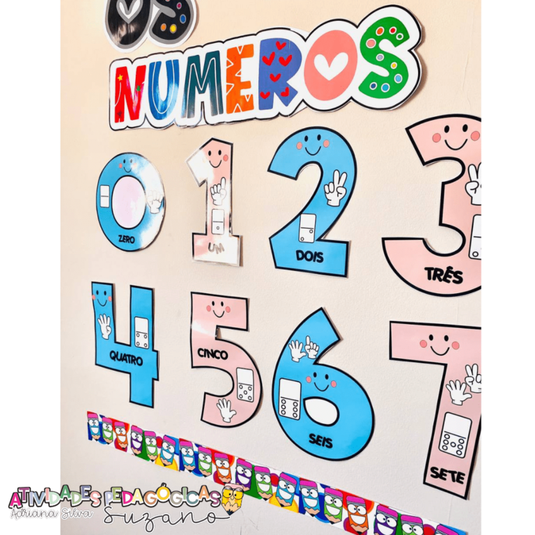Cartazes números para parede de 0 ao 9 – Educação Infantil – Loja ...