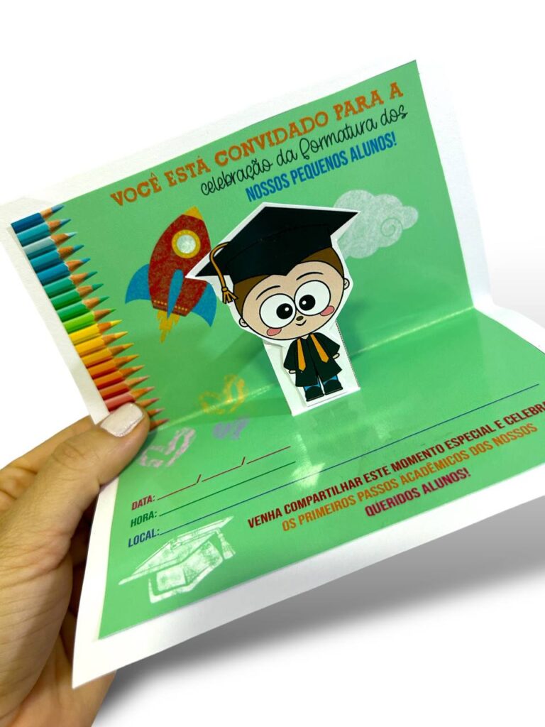 Kit Convite de Formatura para Educação Infantil! – Loja atividades Suzano