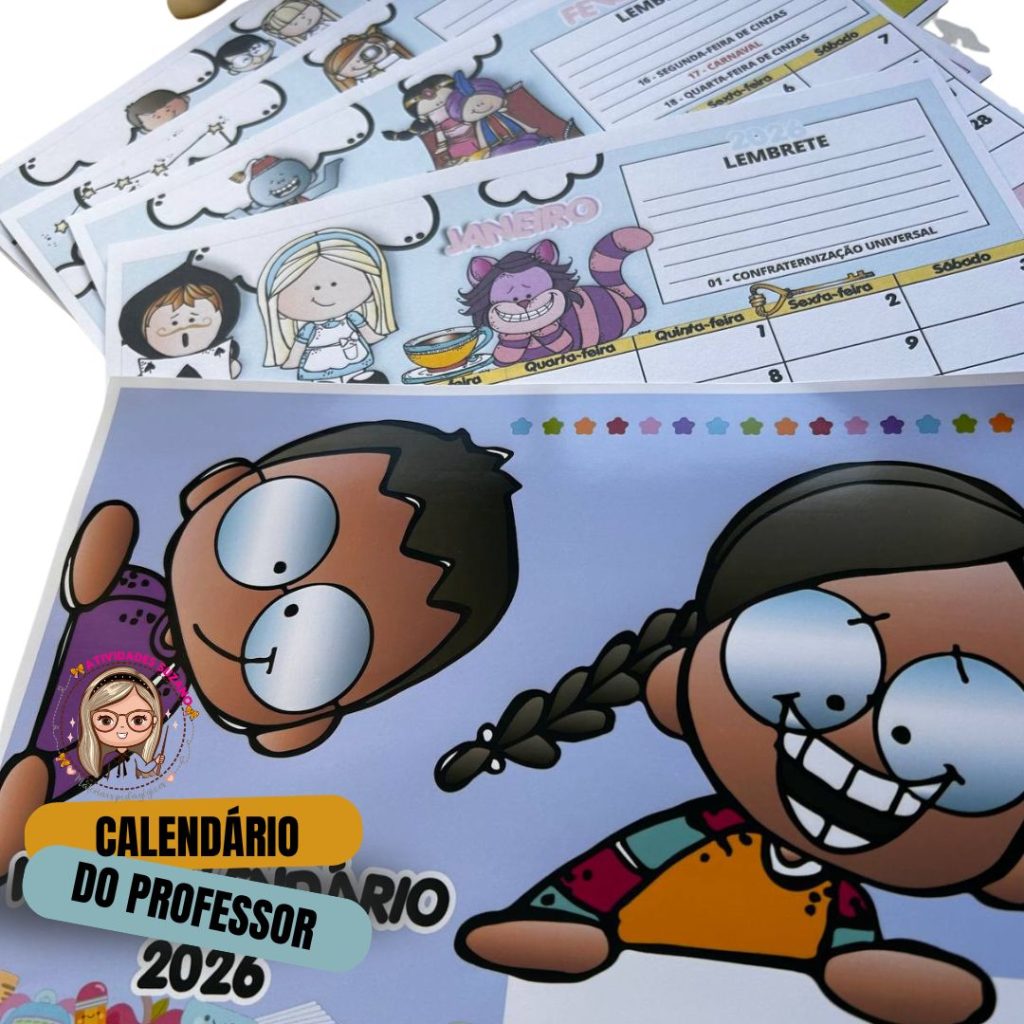 Calendário Colorido do Professor – Ano Letivo Completo – Loja ...