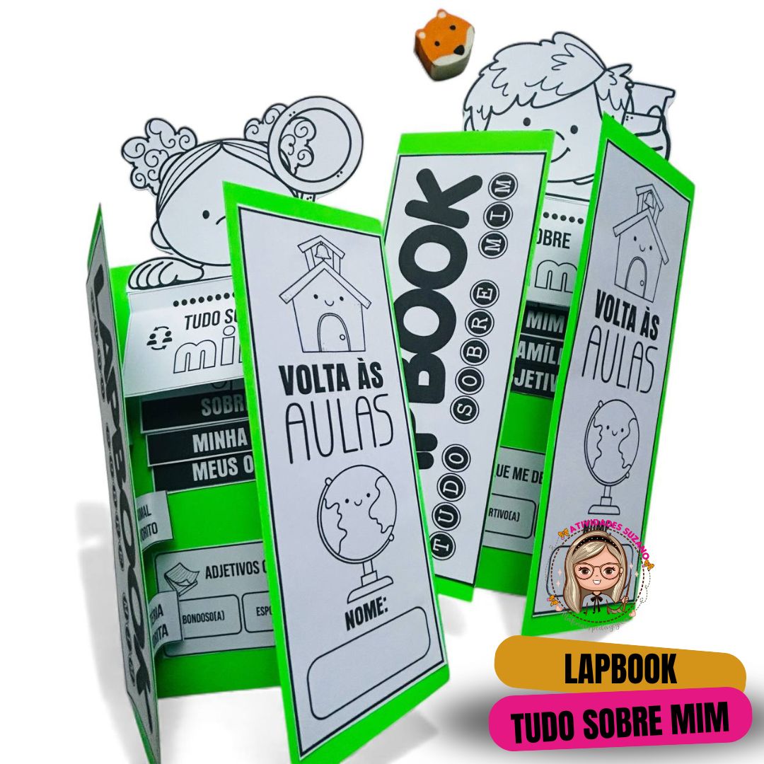 Kit Lapbook de Volta às Aulas: Tudo Sobre Mim! – Loja atividades Suzano